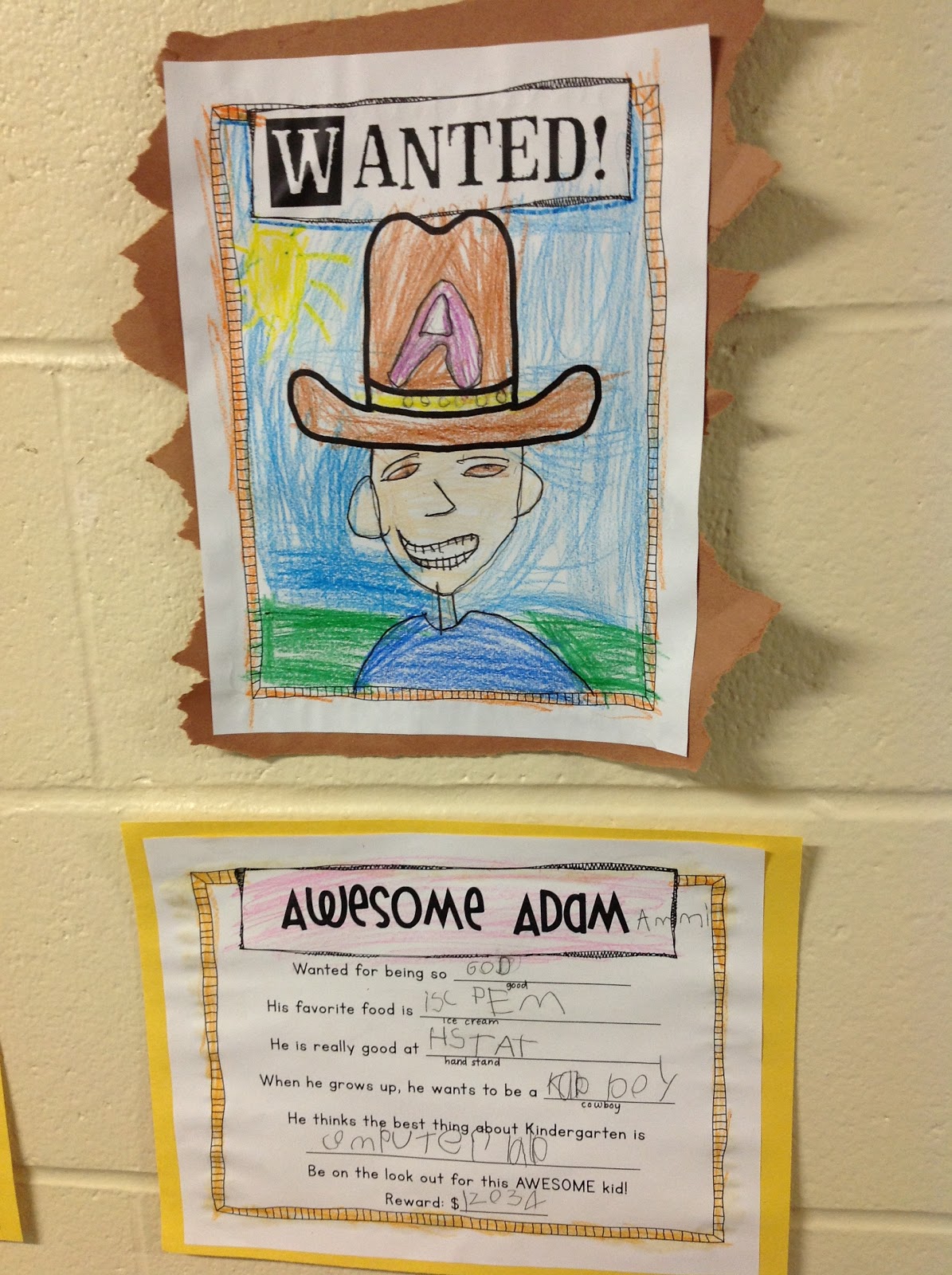 Howywood Kindergarten: WANTED posters & POWER names!